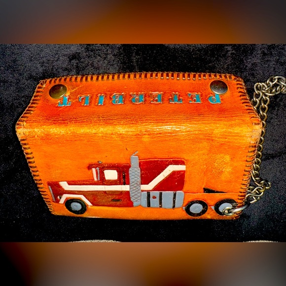 Other | Vintage Peterbilt Trucker Biker Hand Made Wallet Genuine ...
